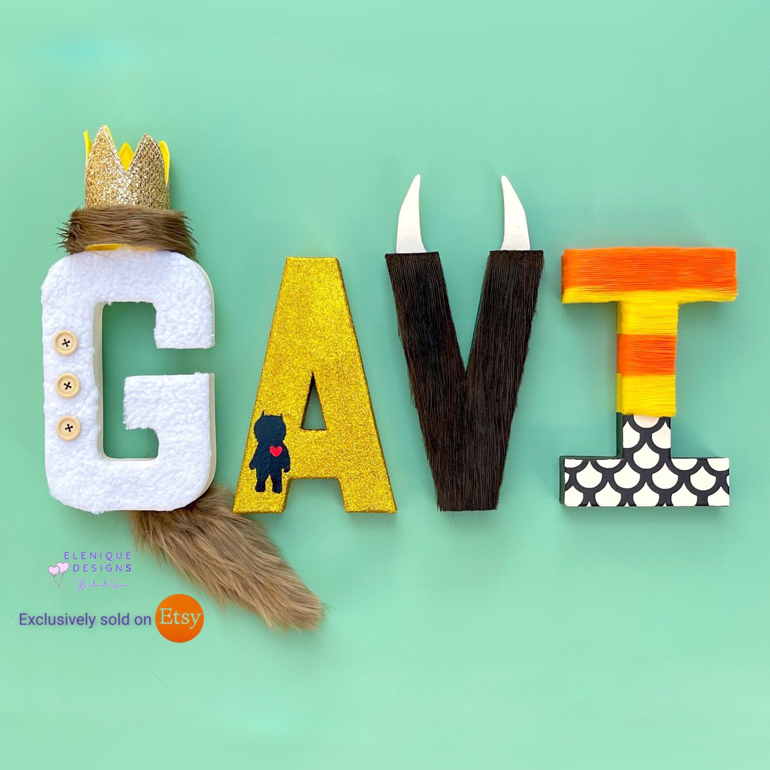 8 Where the Wild Things Are Themed Name/letters for | Etsy