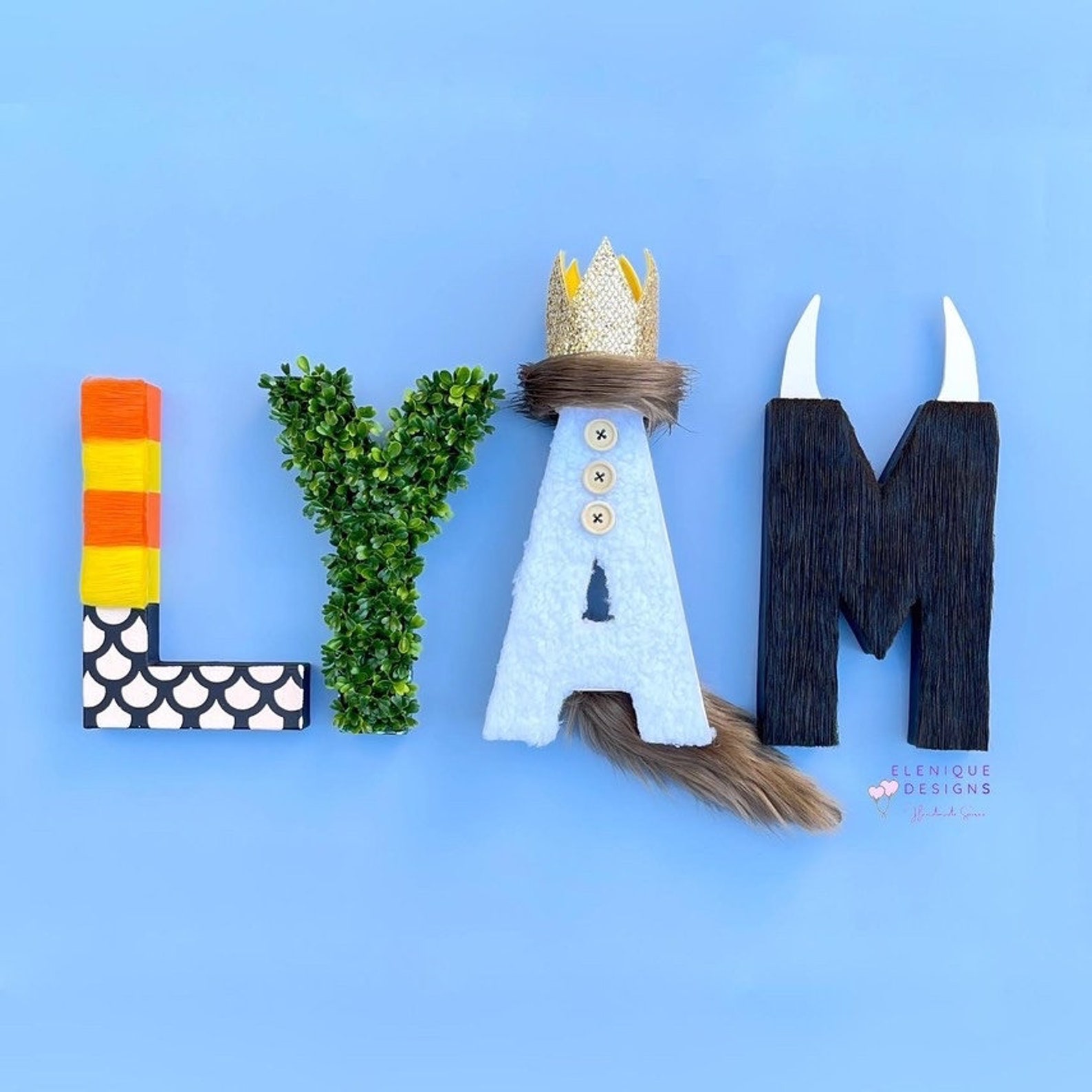 8" Where the Wild Things Are Themed Name/letters for Party/nursery - Etsy