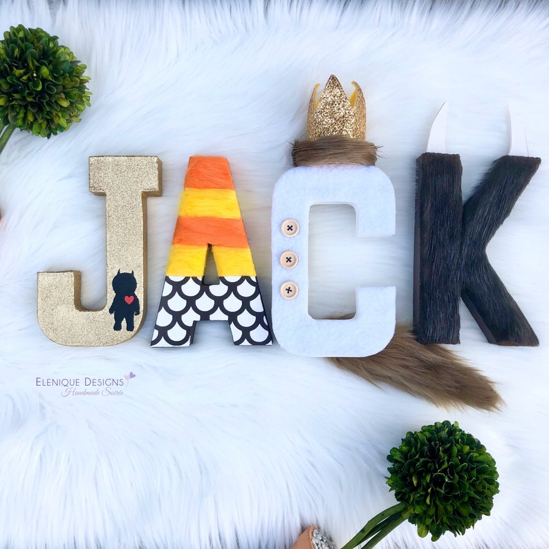 8 Where The Wild Things Are Themed Name/Letters for | Etsy