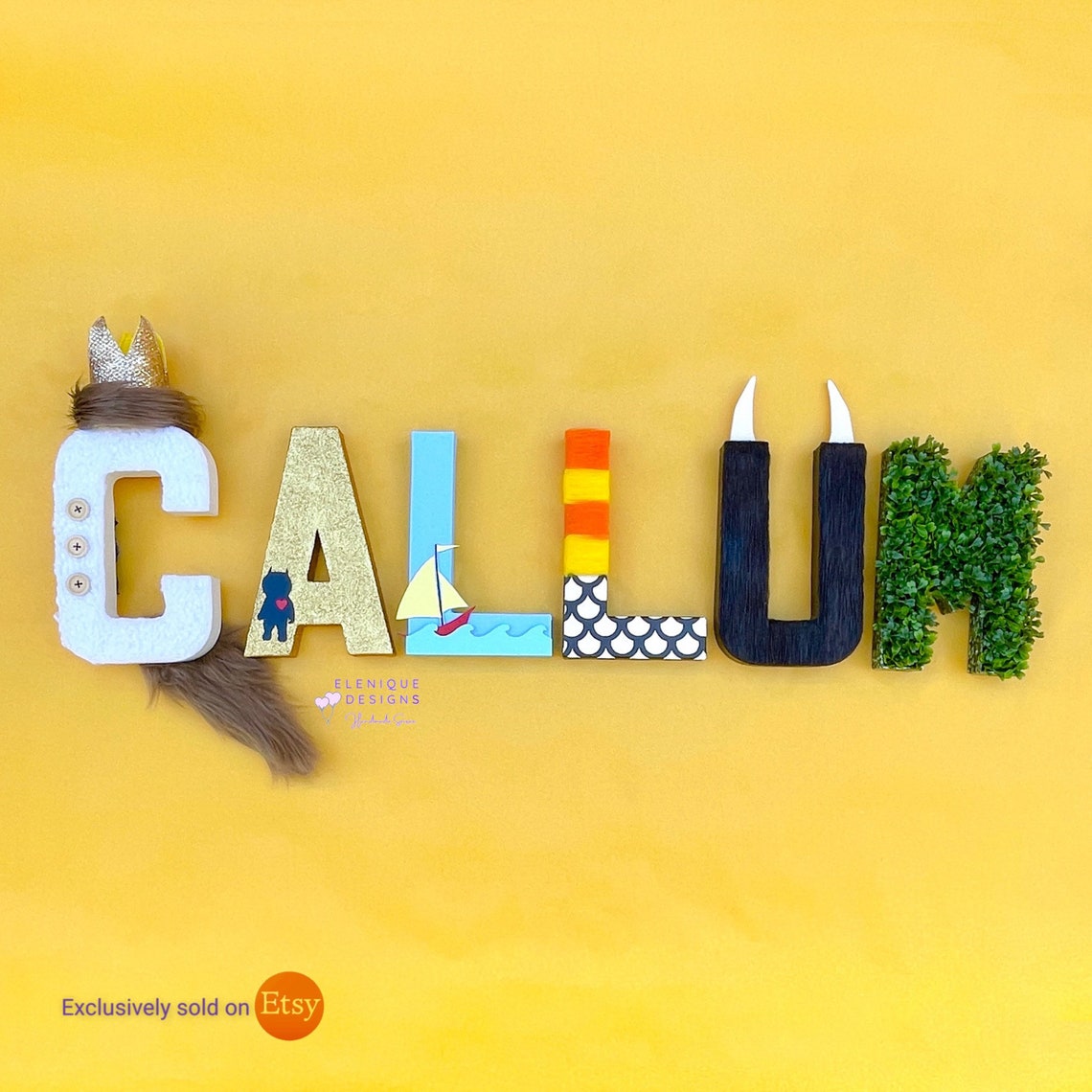 8 Where the Wild Things Are Themed Name/letters for | Etsy