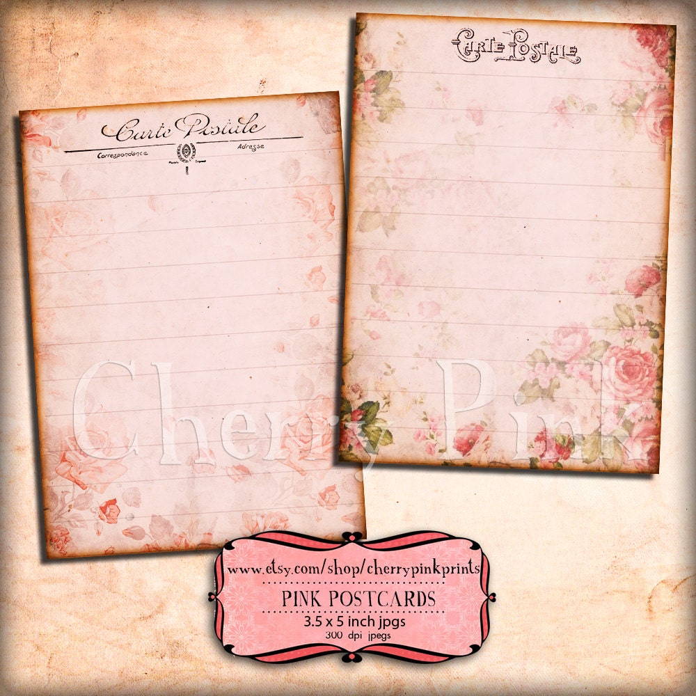 Printable Journal Cards ATC Floral Scrapbook Craft Art Hobby - Etsy