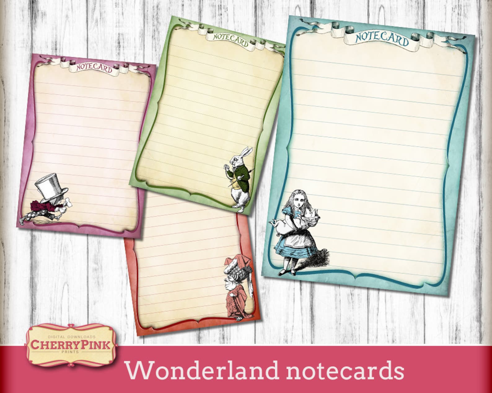 Alice in Wonderland Journal Alice Journal Printable - Etsy