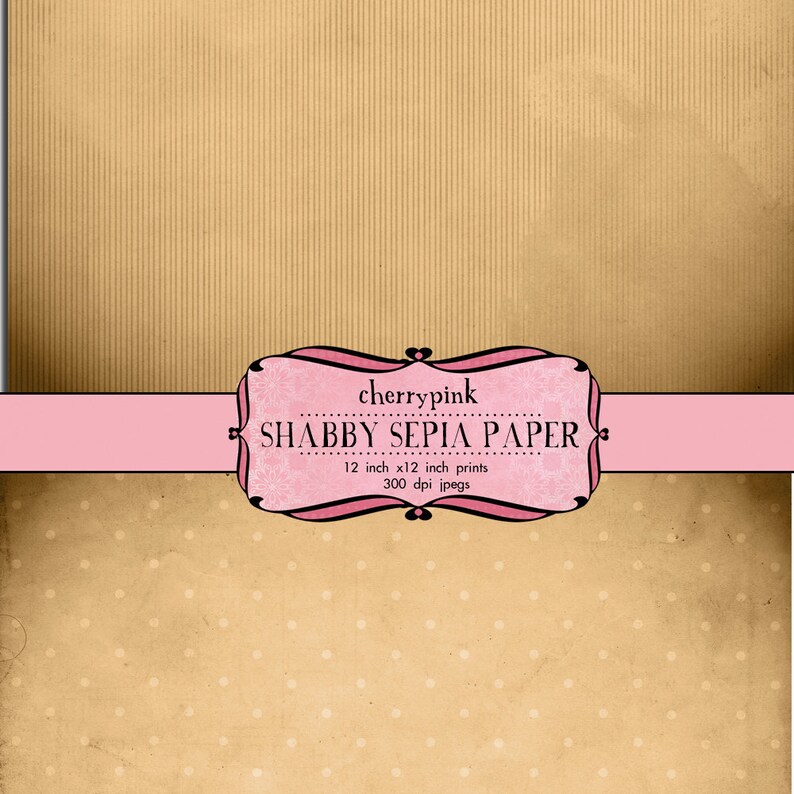 Sepia Digital Paper Damask Scrapbook Paper Digital Download | Etsy