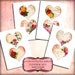 FLOWER HEARTS Valentine Day Decor, Png Digital Scrapbooking Supplies ...