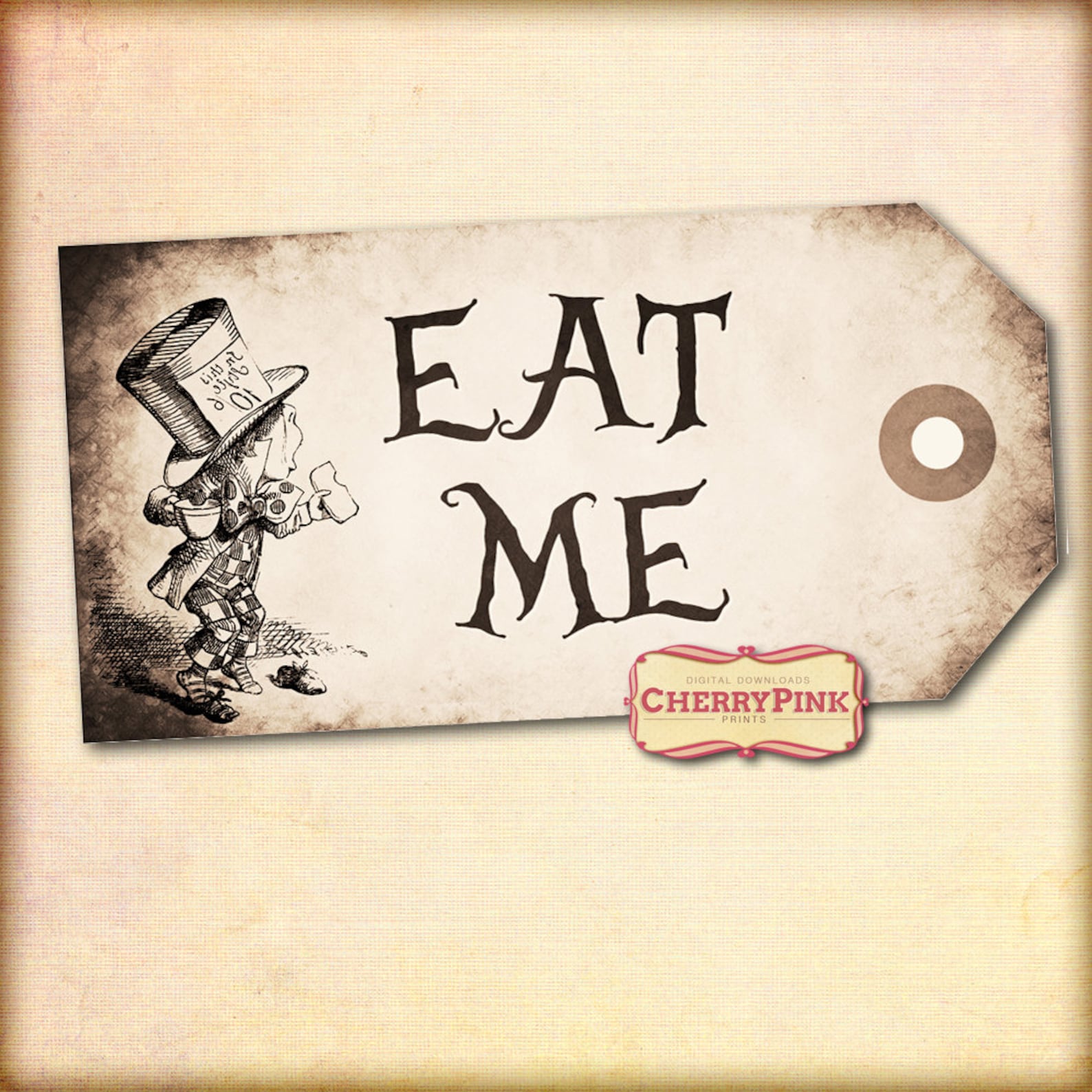 Alice Eat Me Tags Wonderland Party Supplies Paper Tags as an - Etsy