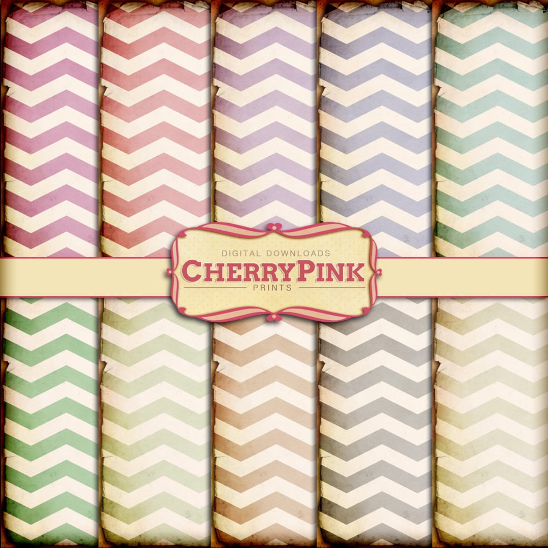 CHEVRON Digital Paper, Scrapbook Paper, Craft Supplies, Scrapbooks ...