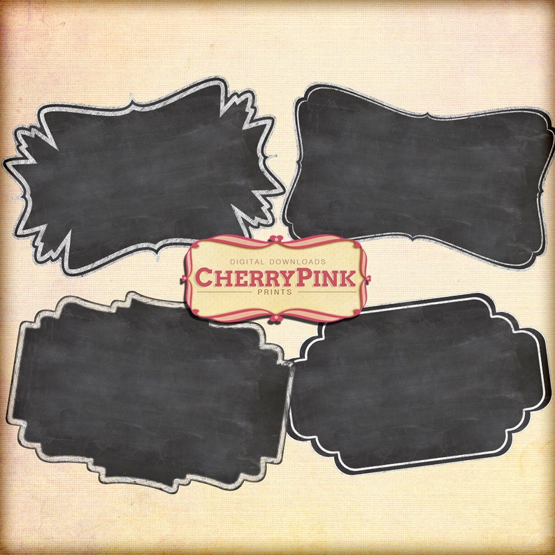 Chalkboard Frames Clipart Digital Scrapbook Frame Clipart - Etsy