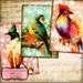 BRIGHT BIRD Digital Collage Sheet Printable Download Gift Tags Vintage ...