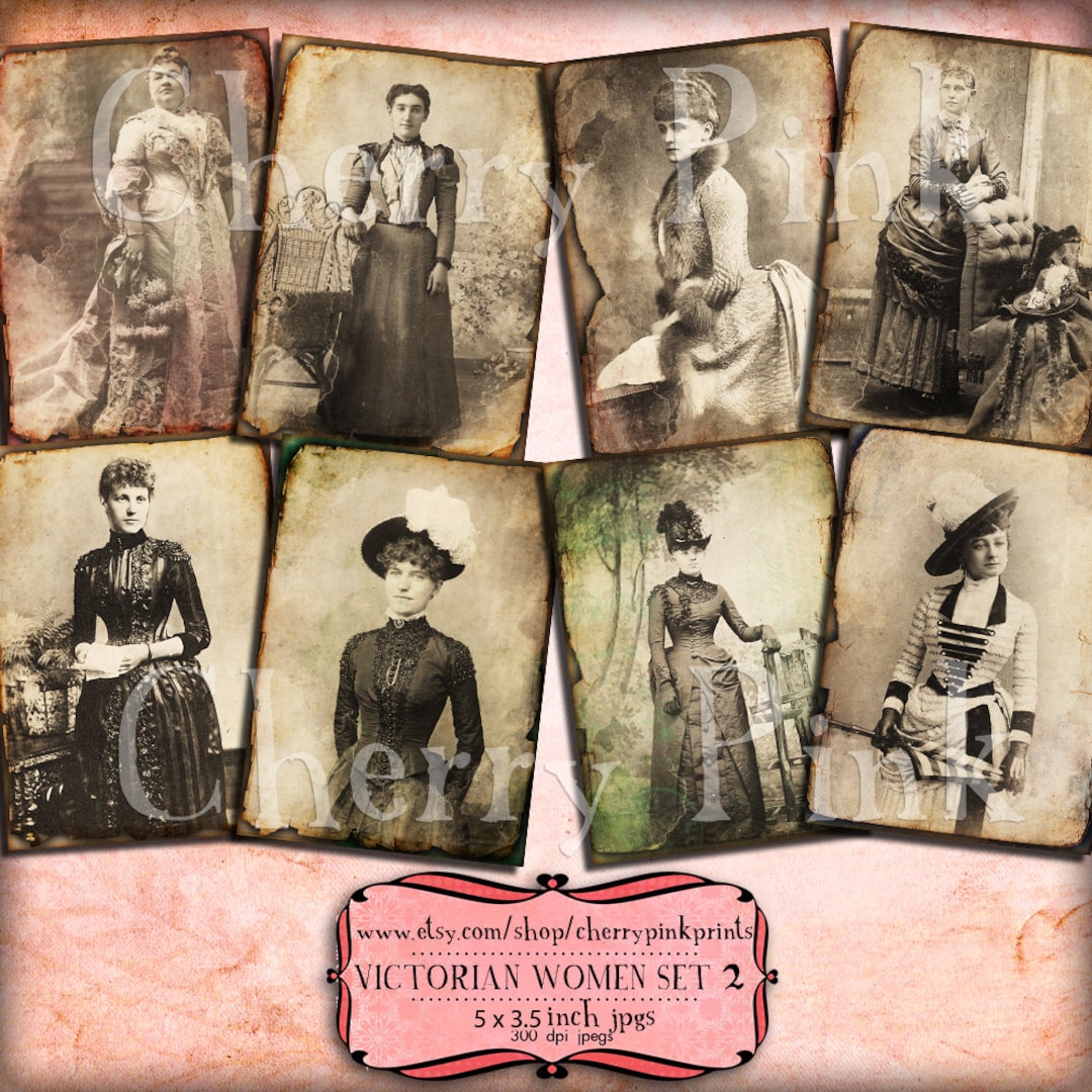 Victorian Ephemera Craft Supply, Vintage Images, Digital Print, Digital ...