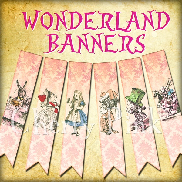 Wonderland Bunting - Etsy