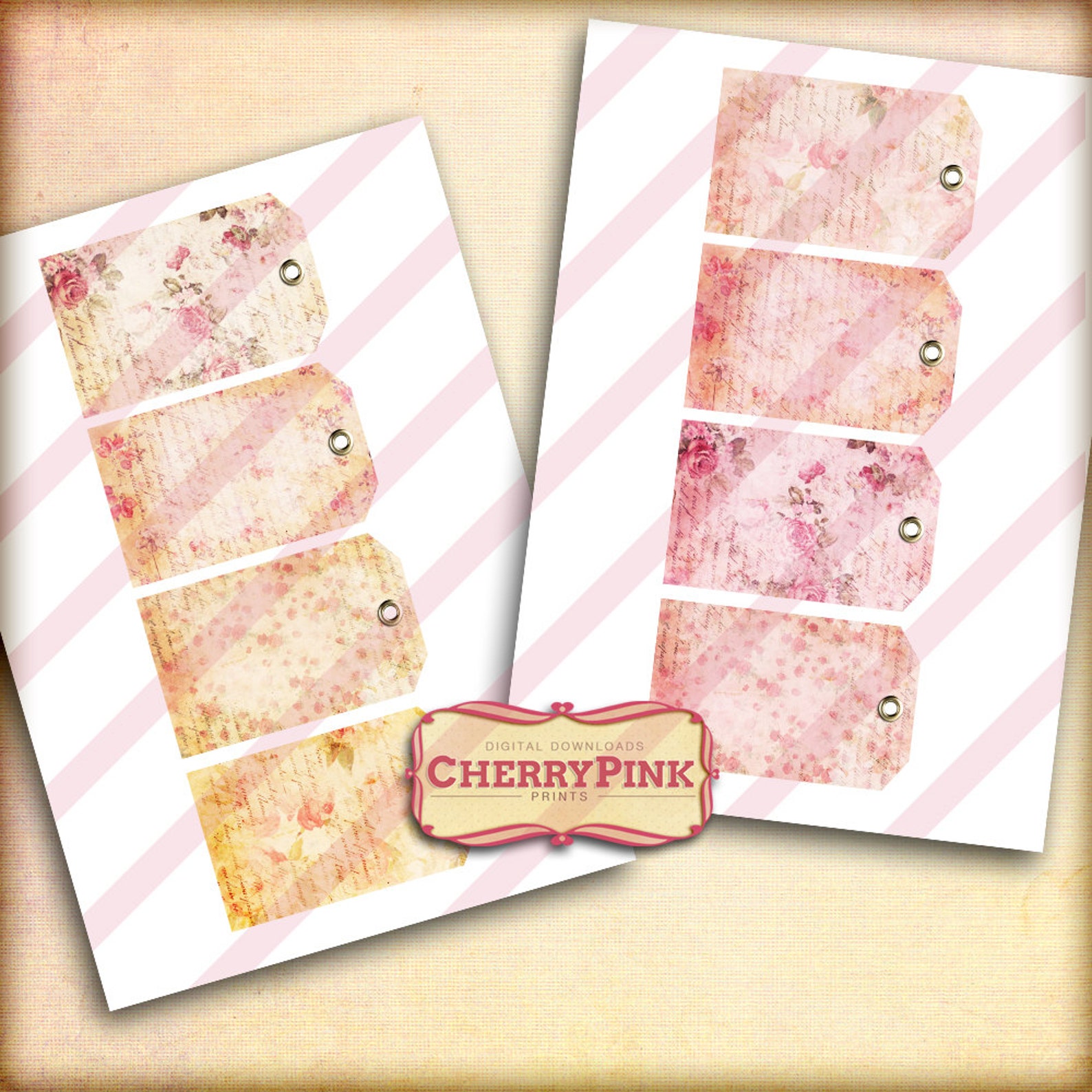 FLORAL WRITING Soap Making Tags Craft Supplies Scrapbook - Etsy