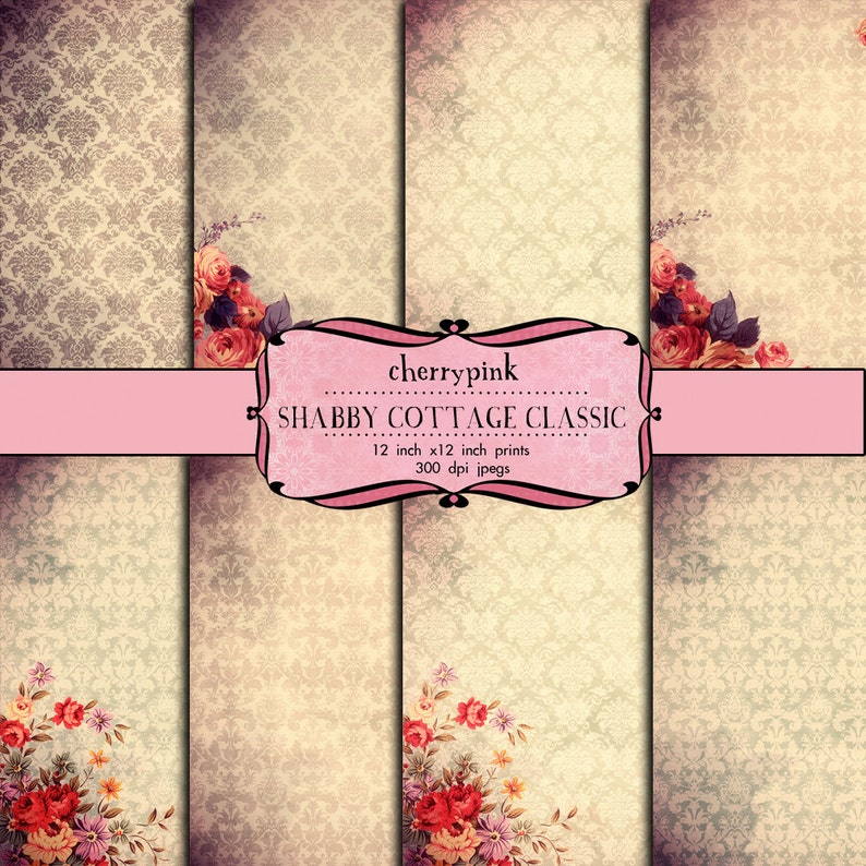 Textured Digital Paper 12 X 12 Scrapbook Paper Damask - Etsy