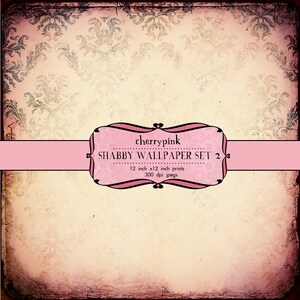 Pink Damask Digital Paper, Scrapbook Paper, Grunge Damask Scrapbook ...