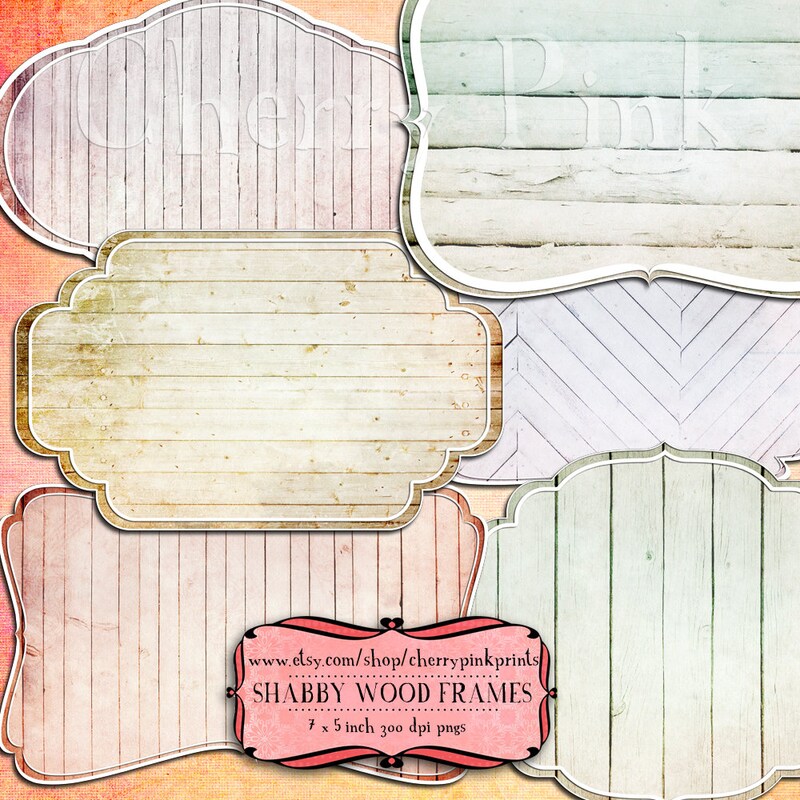 Shabby Chic Frame Stickers - Etsy