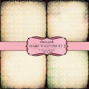 Shabby Chic Damask Scrapbook Paper, Pastel Digital Background, Damask ...