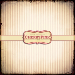 Stripe Digital Scrapbooking Paper, Shabby Chic Digital Background, 12 X ...