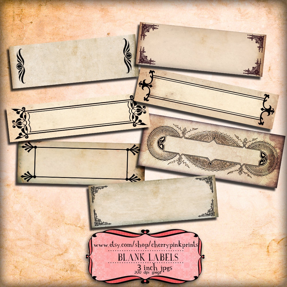 Digital Labels Clip Art Frames and Labels Digital Vintage - Etsy Canada