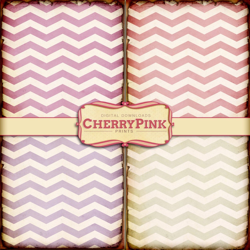 CHEVRON Digital Paper, Scrapbook Paper, Craft Supplies, Scrapbooks ...