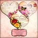 FLOWER HEARTS Valentine Day Decor, Png Digital Scrapbooking Supplies ...