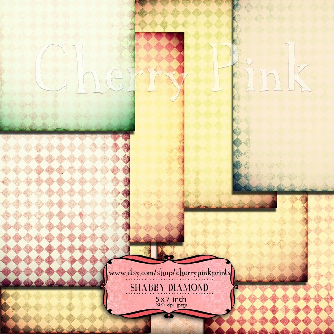 CHECKERED Scrapbooking Paper Supply, Printable Collage Sheet, Jpg ...