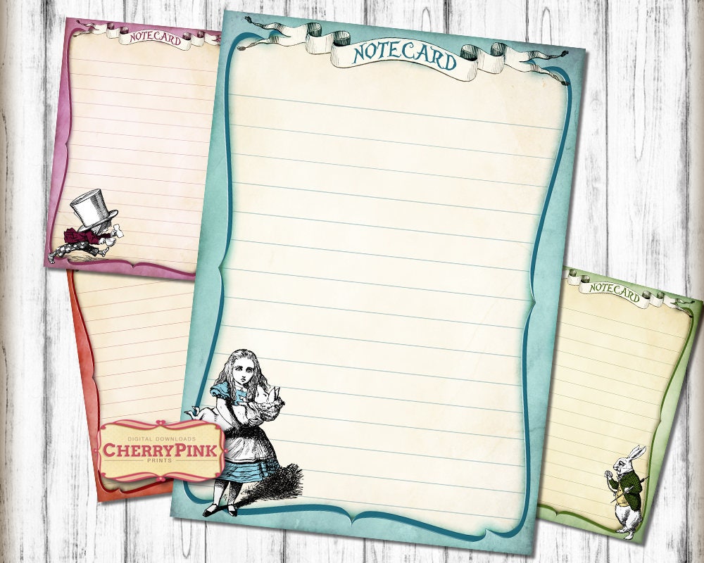 Alice in Wonderland Journal Alice Journal Printable | Etsy