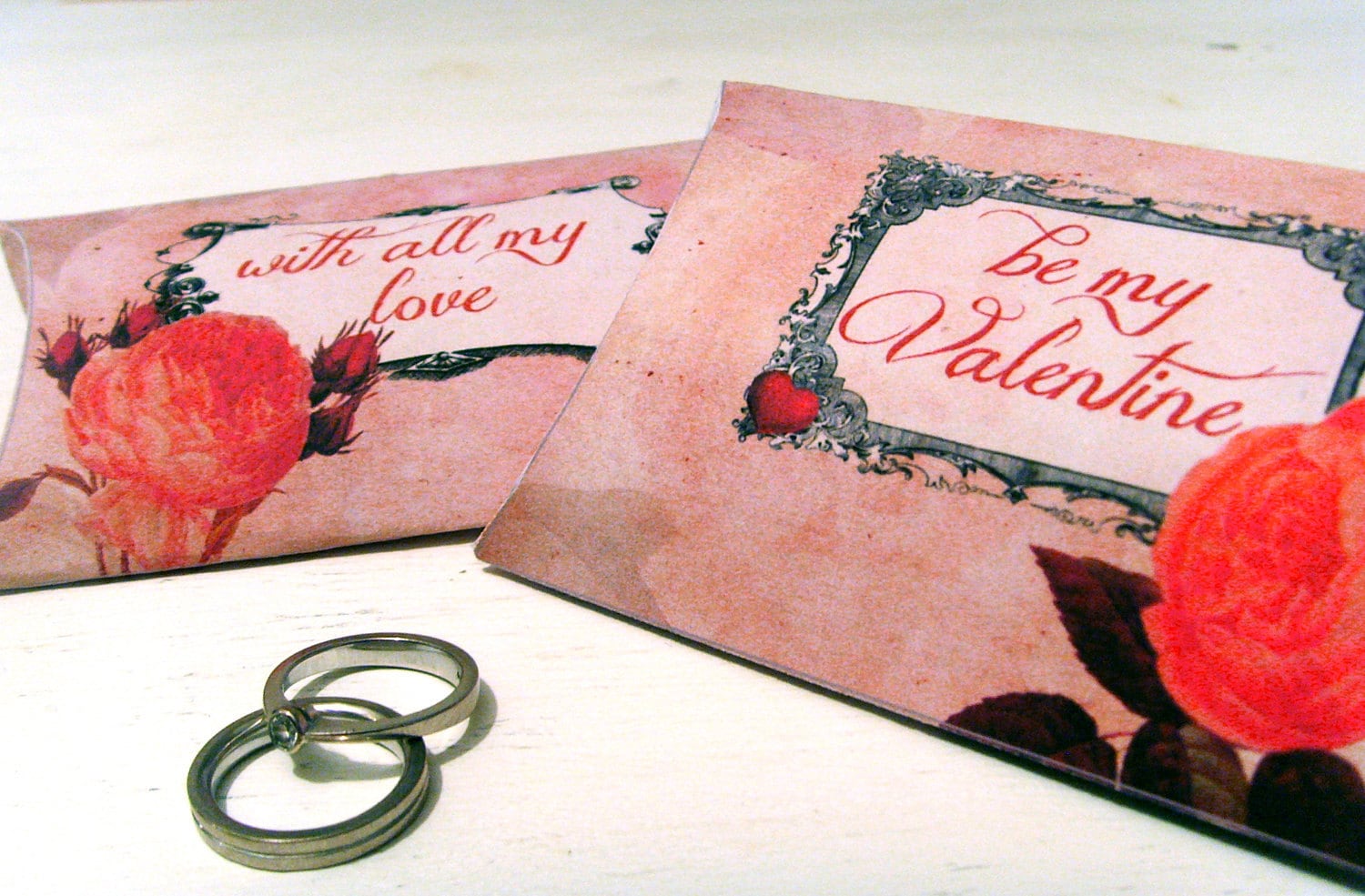 Valentine Love Favor Boxes 2 individual shabby chic designs | Etsy