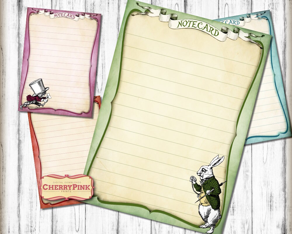 Alice in Wonderland Journal Alice Journal Printable | Etsy