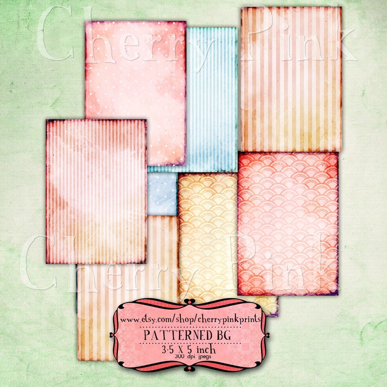 Grunge Collage Sheet, Printable Paper Craft Supply, Jpg Premade Page ...