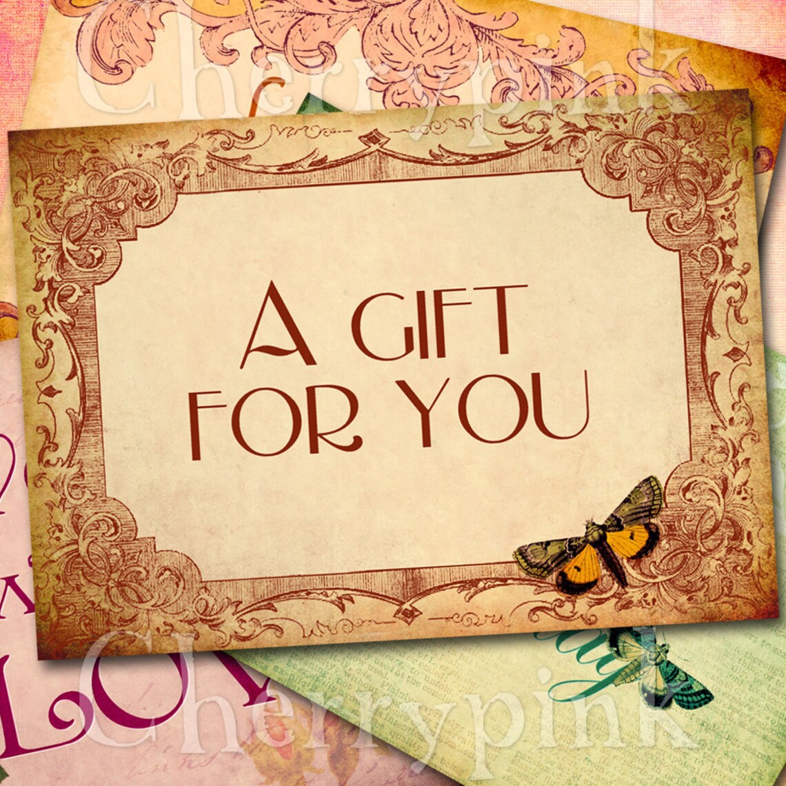 Gift Tags 4 Printable Digital Present Tags Instant Download - Etsy