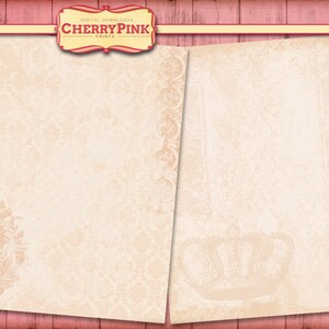 Shabby Cream Vintage Paper Pack 8.5 X 11 Inch Crafting Scrapbooking Art ...