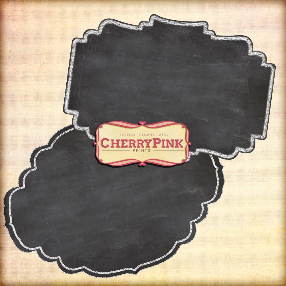 Chalkboard Frames Clipart Digital Scrapbook Frame Clipart - Etsy