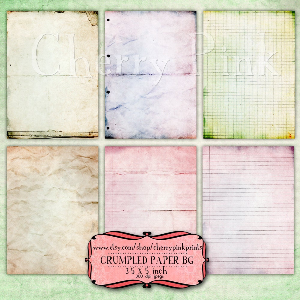 TATTERED PAPER distressed paper digital old paper pack | Etsy