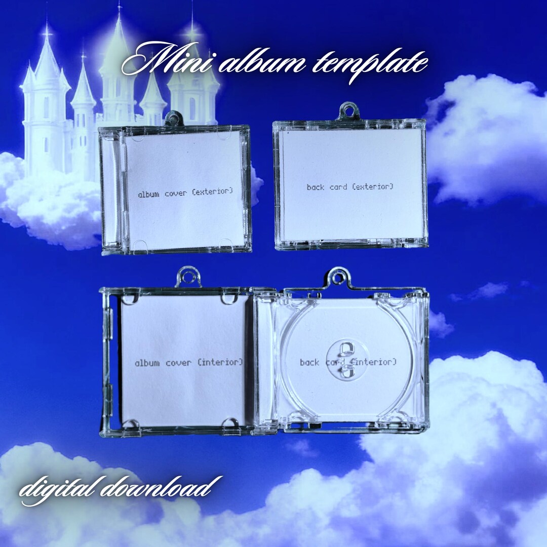 Mini Cd Album Template | Mini Cd Template | Cd Template | Digital File | Pdf File | Printable CD ...