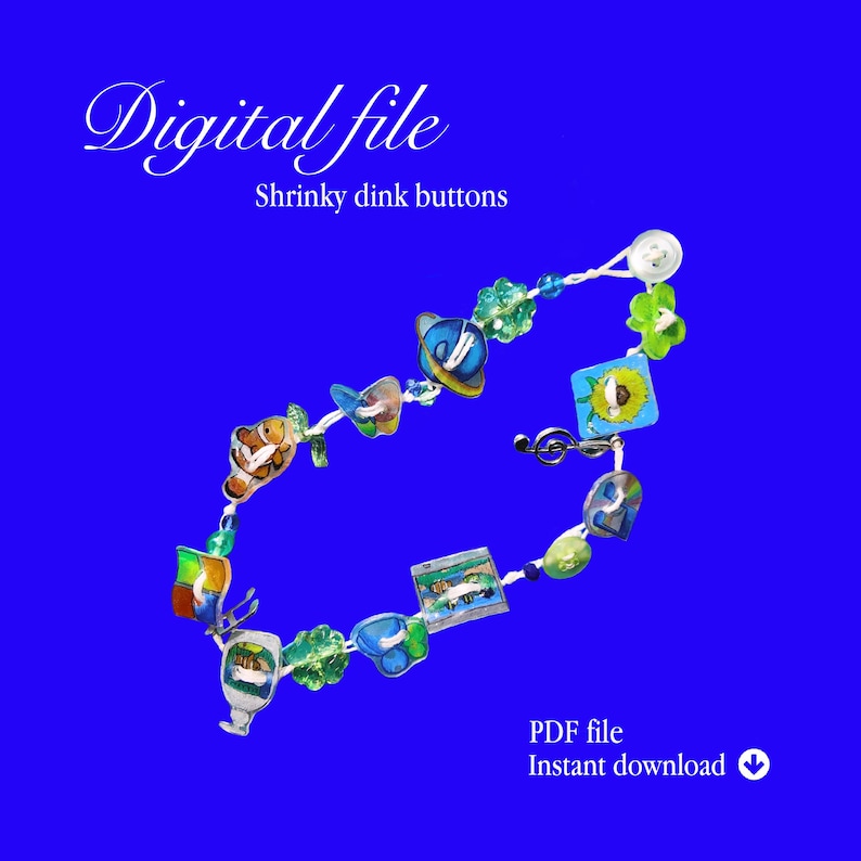 Frutiger Aero Shrinky Dinks Template | Printable Button & Jewelry ...