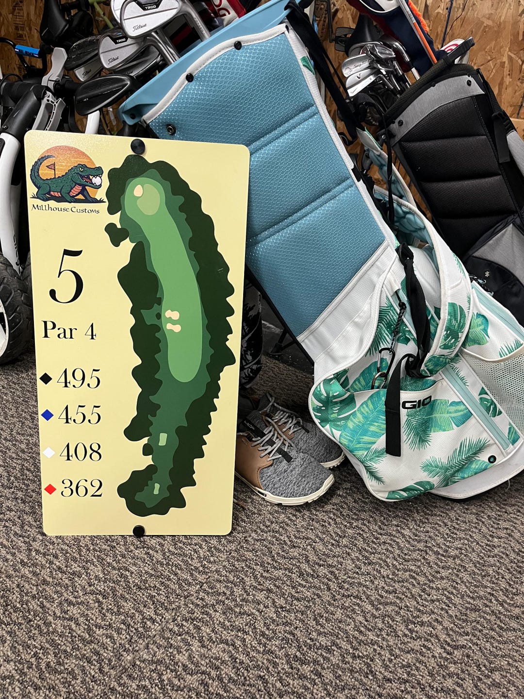 Golf Tee Box - Hole Sign - Aluminum - Etsy