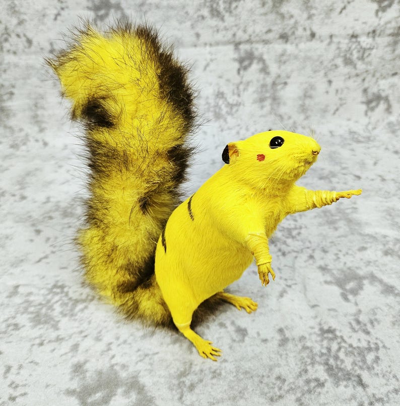 Pokemon: Pikachu Rat Taxidermy Squirrel - Etsy