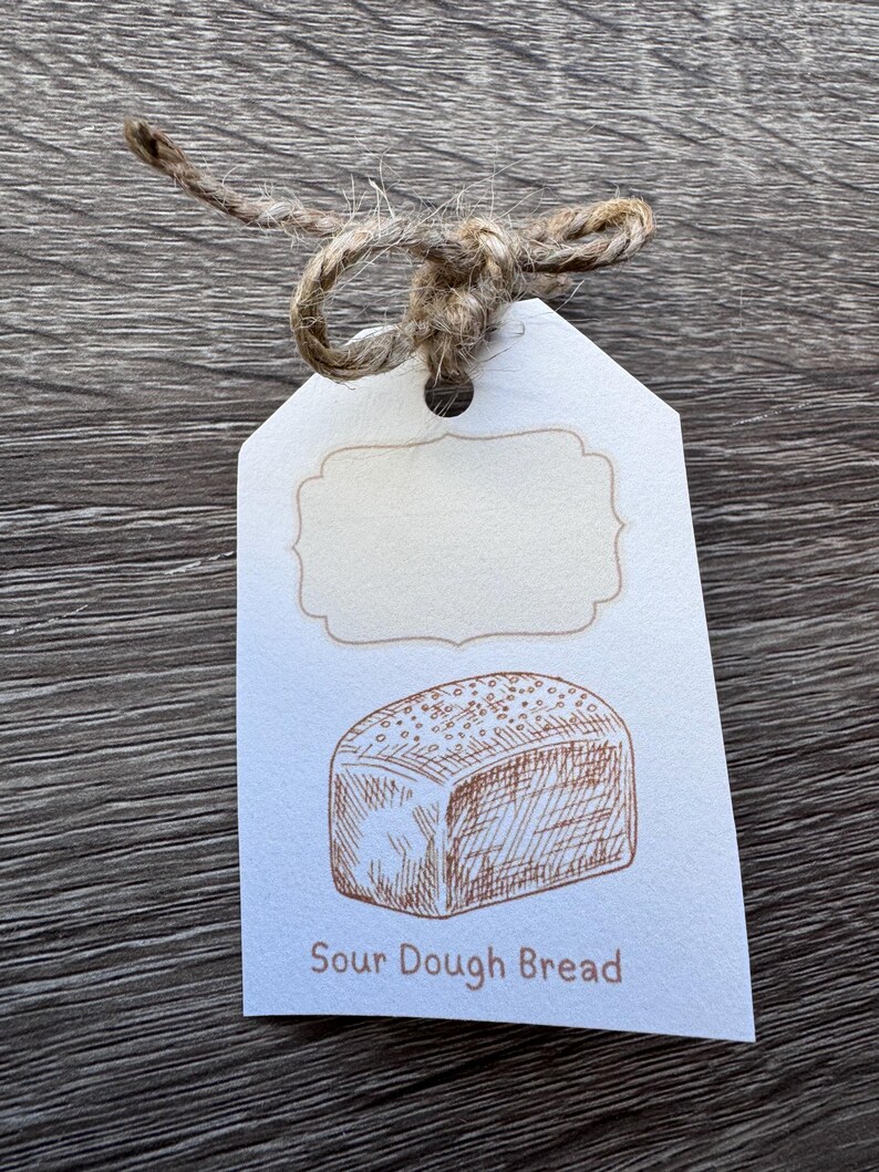 Vintage Sourdough Bread Tags | Rustic Bakery Labels (digital Download ...