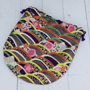 Kimono Drawstring Pouches, Gift Idea Under 20, Japanese Cotton Fabric ...