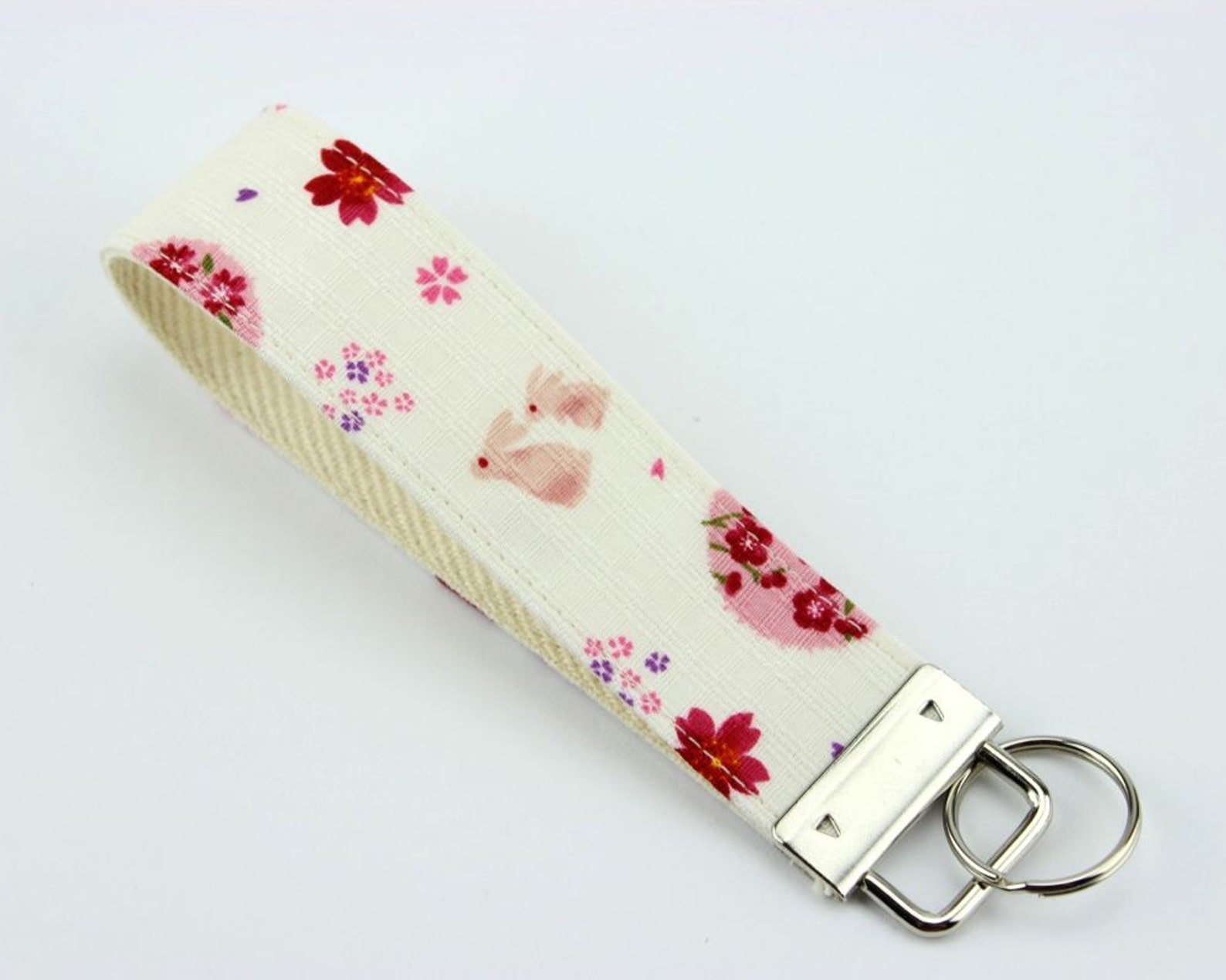 Rabbits 32mm Key Fob Key Chain Gift for Her Wristlet - Etsy