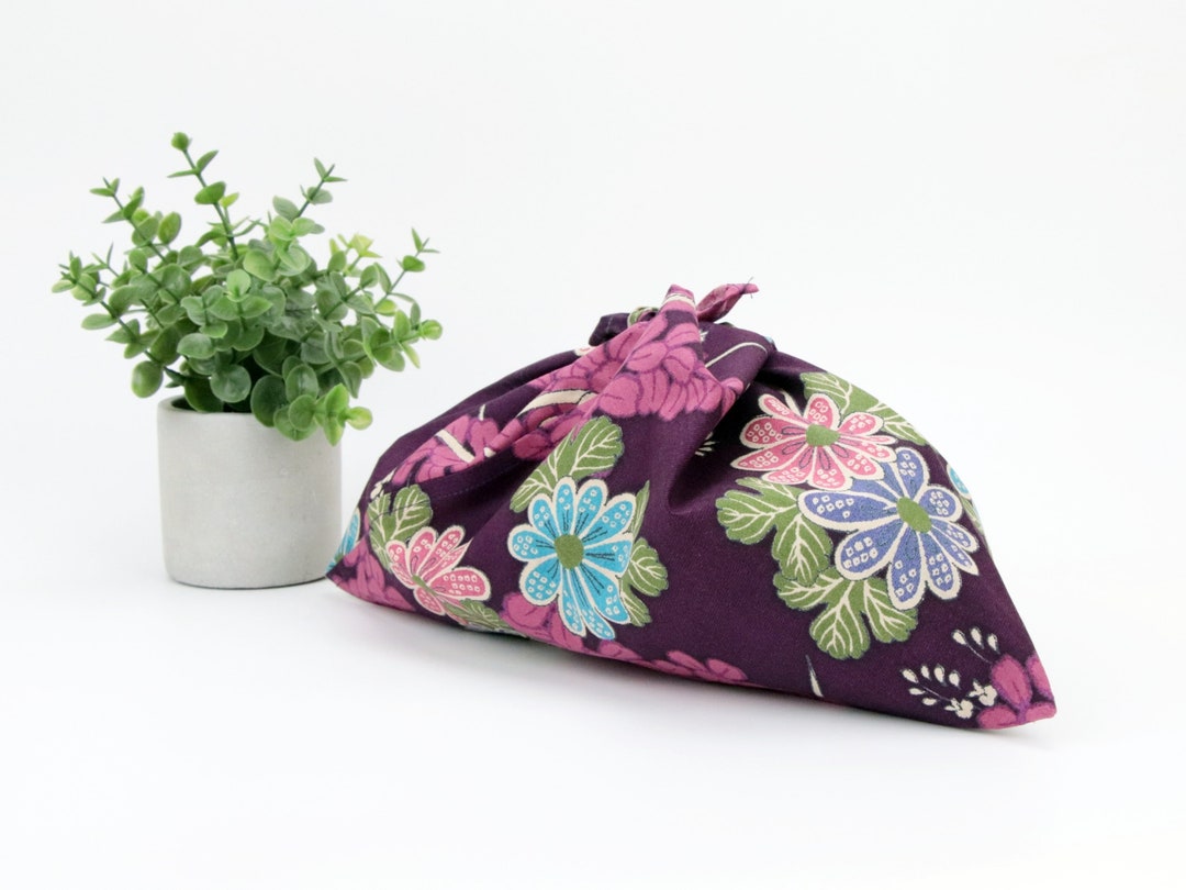 Azuma Bukuro, Lunch Bag, Shopping Bag, Chrysanthemum Purple - Etsy