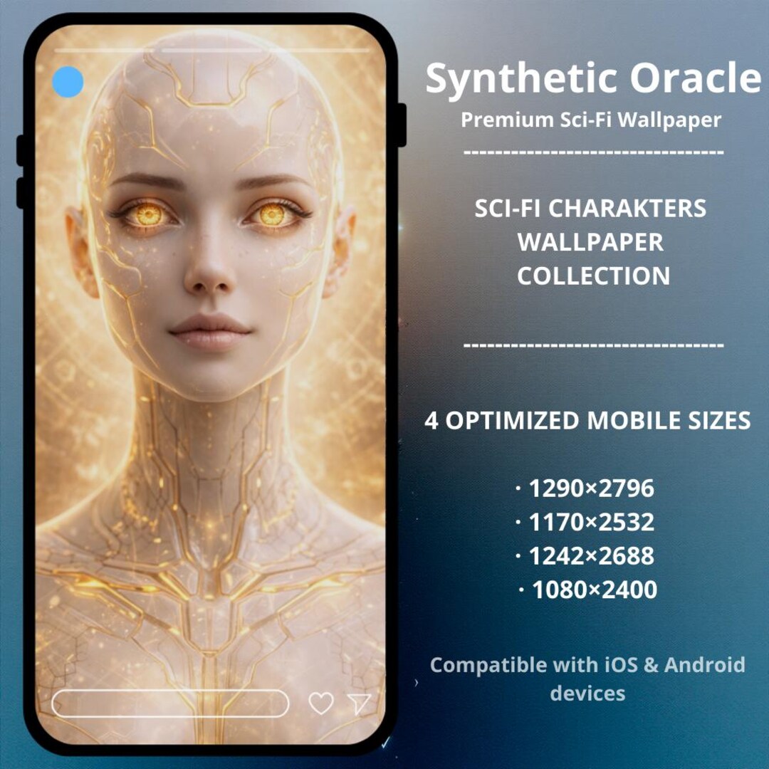 Synthetic Oracle – Premium Sci-fi Mobile Wallpaper | Futuristic AI ...