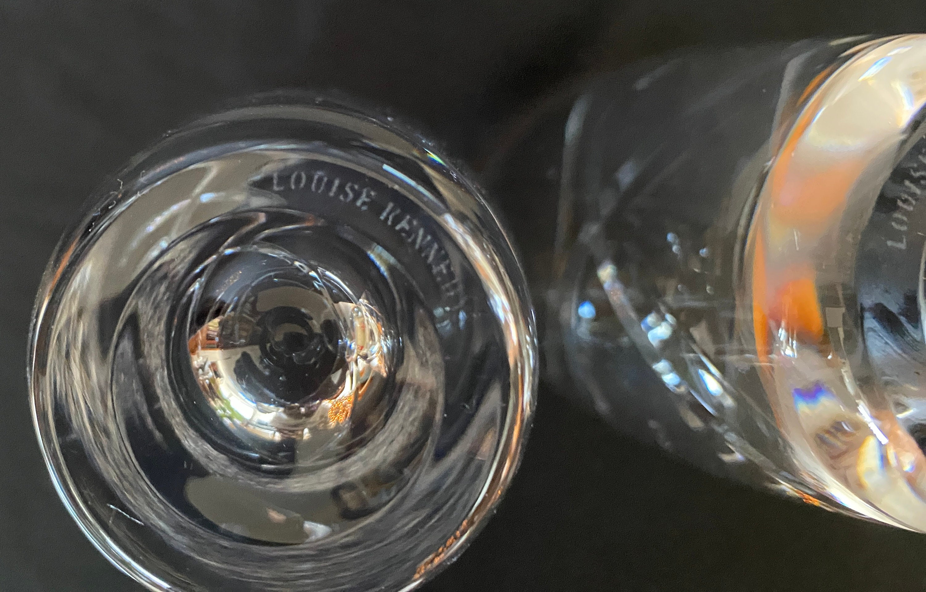 Louise Kennedy for Tipperary Crystal Set of Two (2) "sea Aster" or ...