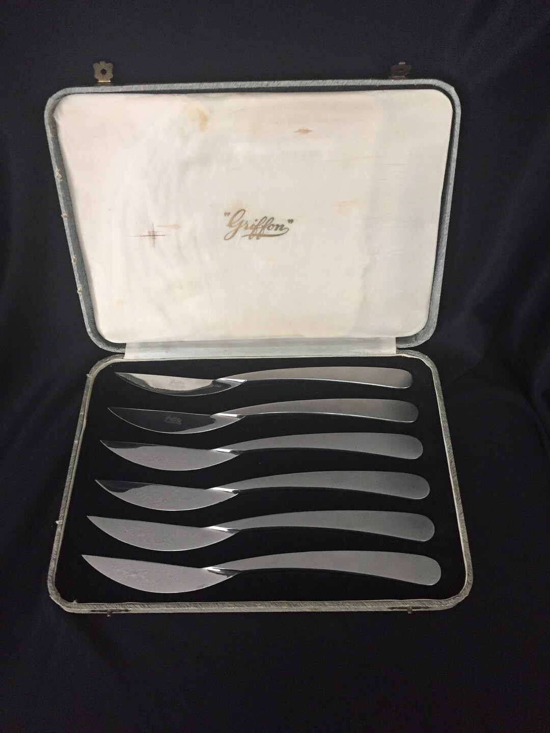 MCM Stainless Steel Griffon Steak Knives, New York - Etsy