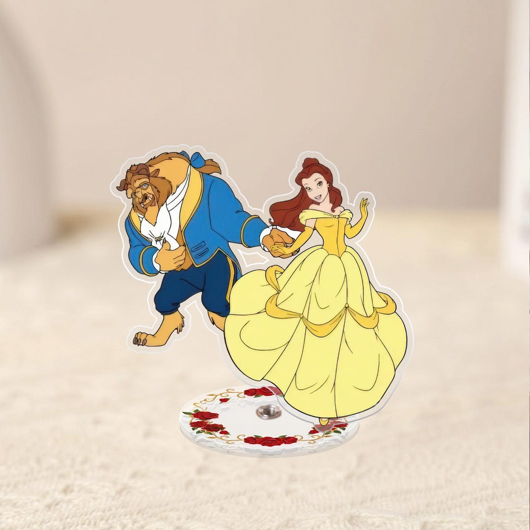 Disney Princess Couple Acrylic Spinning Standee 360 Rotating, Display ...