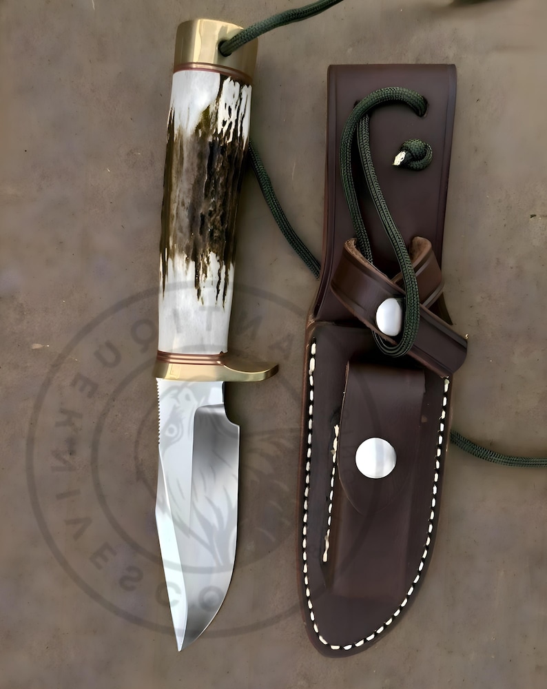 Handmade Randall "gamemaster" Hunting Knife Replica W/sheath ...