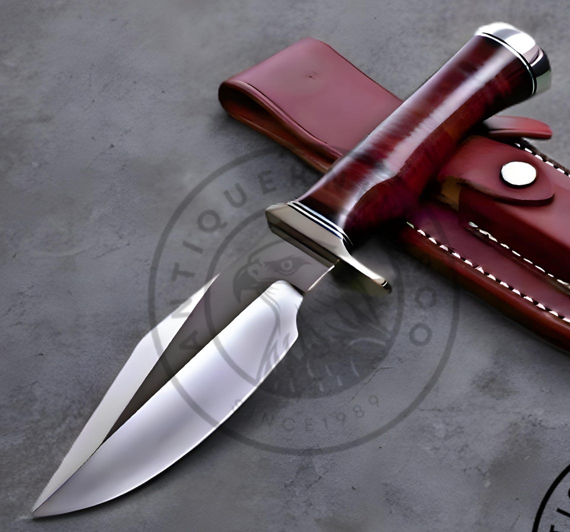 Handmade Randall Rare BUSHMASTER Bowie Knife Replica W/sheath ...