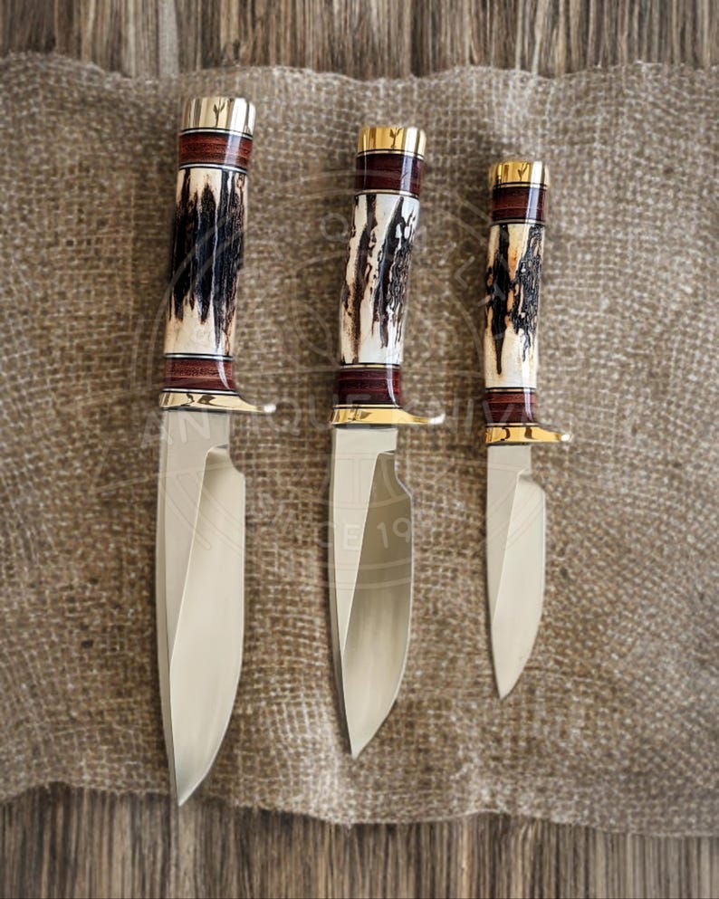 Lot of 3 Handmade Randall Trapper Pathfinder Knife Replica W/sheath ...