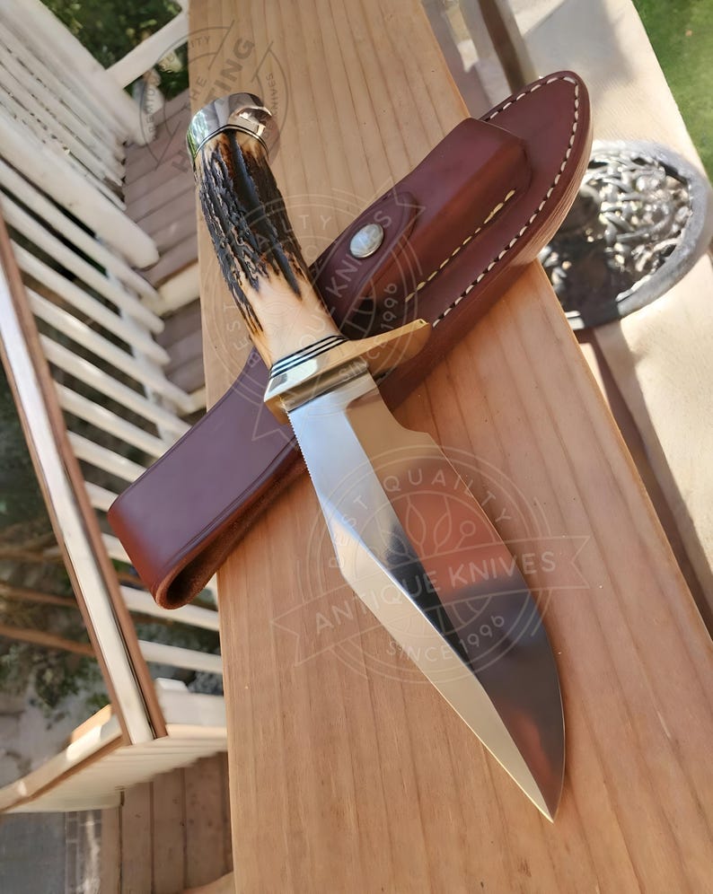 Handmade Randall "bushmaster" Hunting Knife Replica W/sheath | Hunting ...