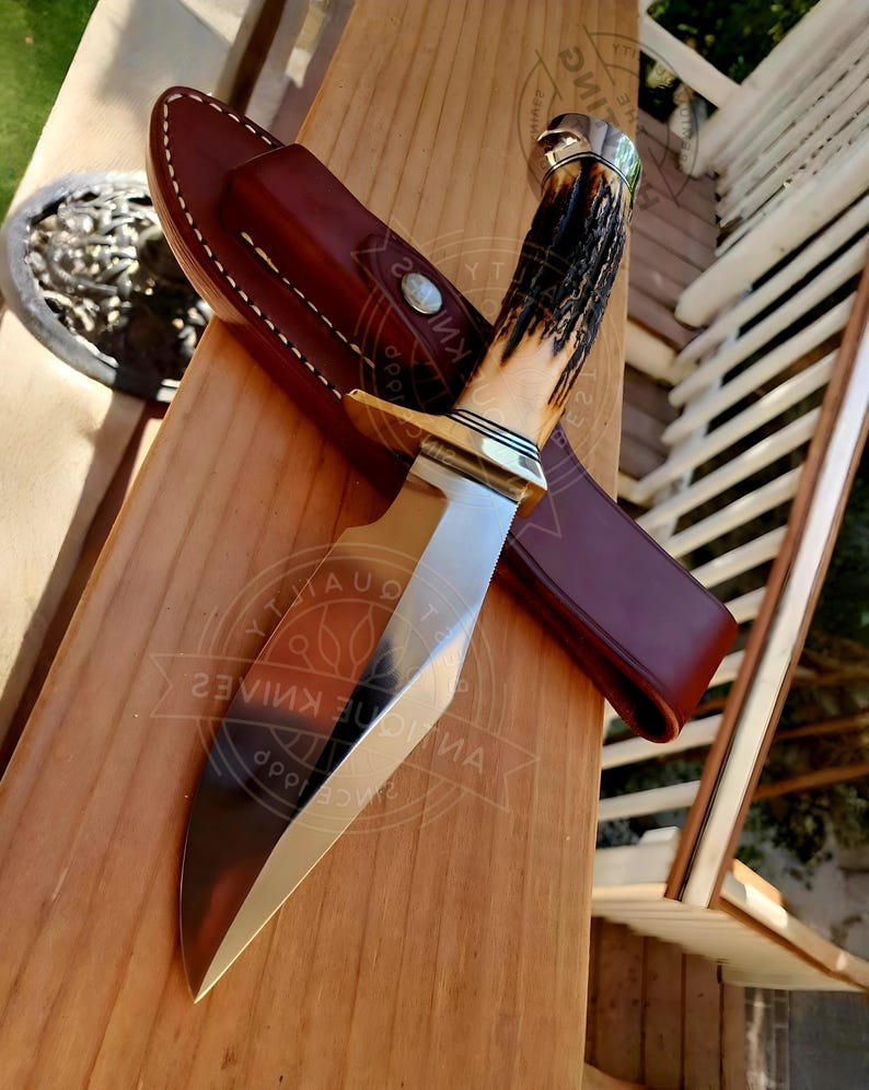 Handmade Randall "bushmaster" Hunting Knife Replica W/sheath | Hunting ...