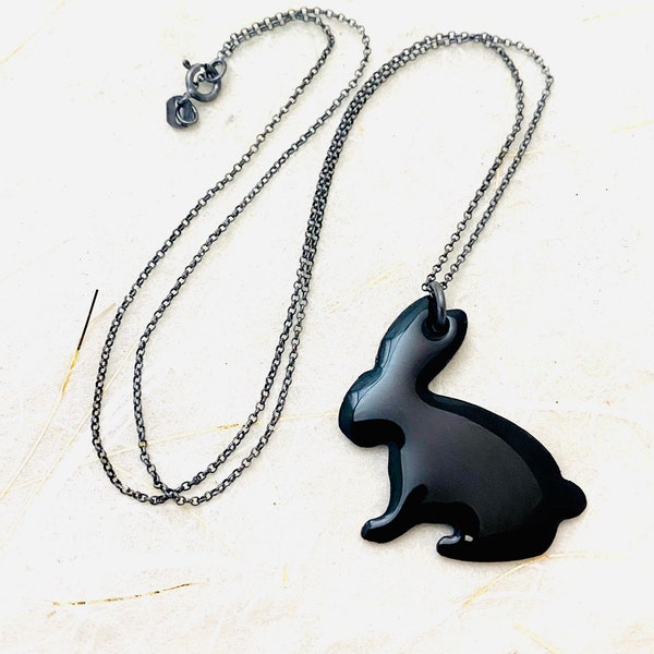 Rabbit Necklace - Etsy